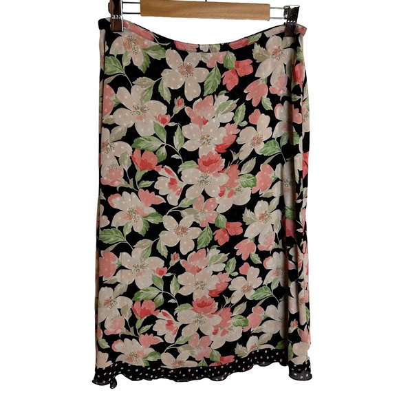 Emma James | Skirts | Emma James Floral Polka Dot Reversible Skirt ...